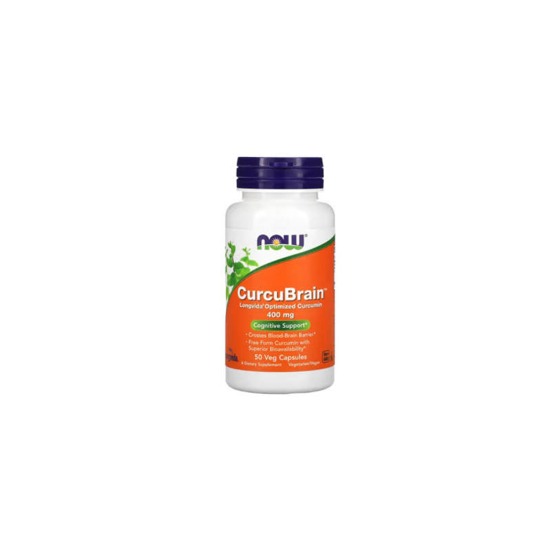 Добавка Now Foods CurcuBrain Longvida, 400 мг, 50 капсул - купить в ...